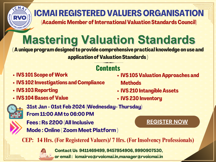 Mastering Valuation Standards | ICMAI RVO
