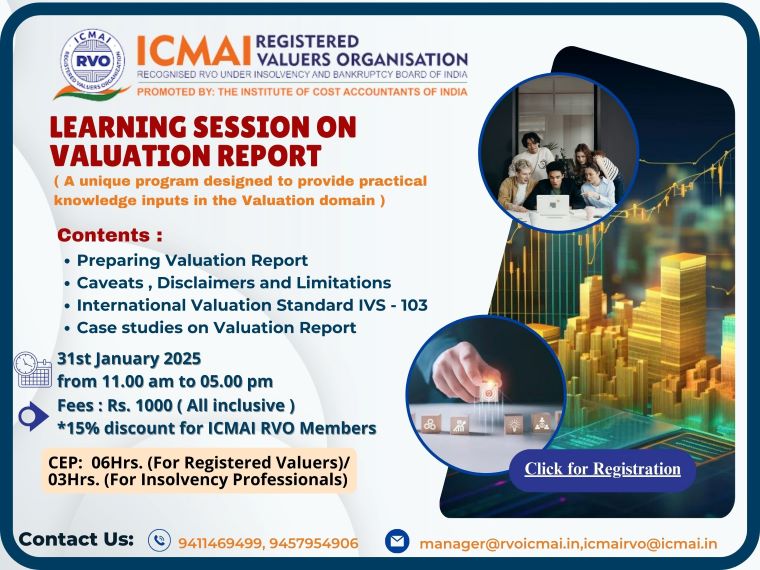 Learning Session on Valuation Report - RVO